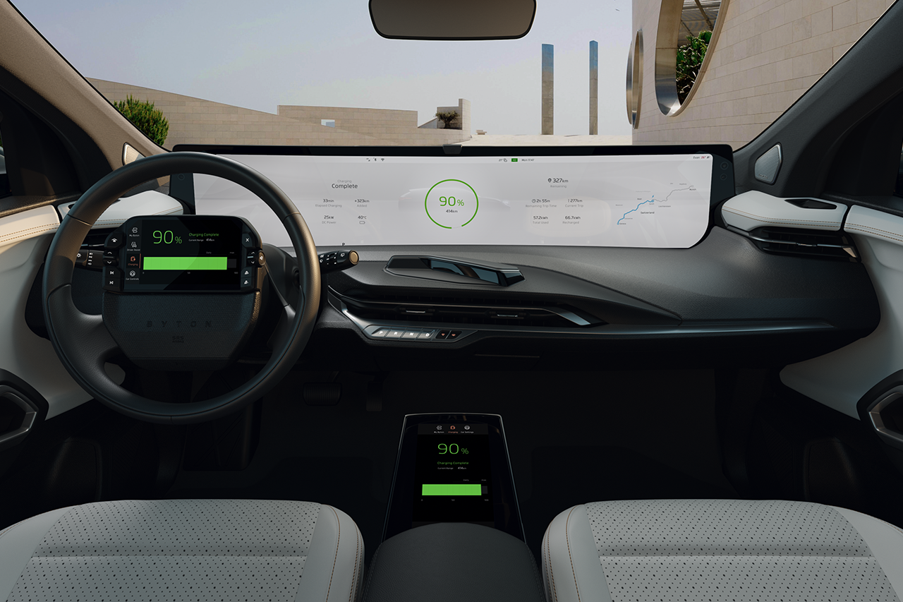 Photo 14 - byton mbyte écran - Byton M-Byte : l'arrivée en Europe se ...