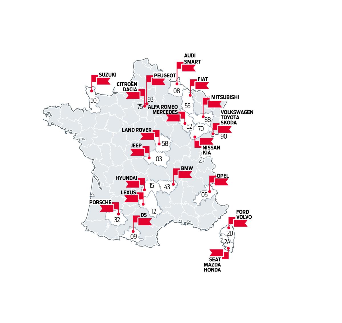 Photo 2 - La carte de France de l'automobile