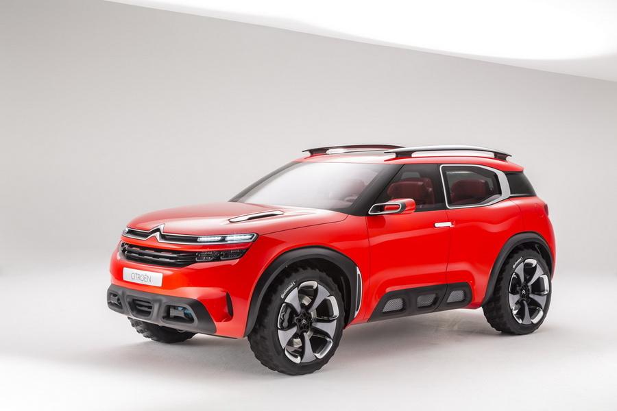 Photo 4 - Citroën Aircross Concept (2015) vue avant couleur rouge ...