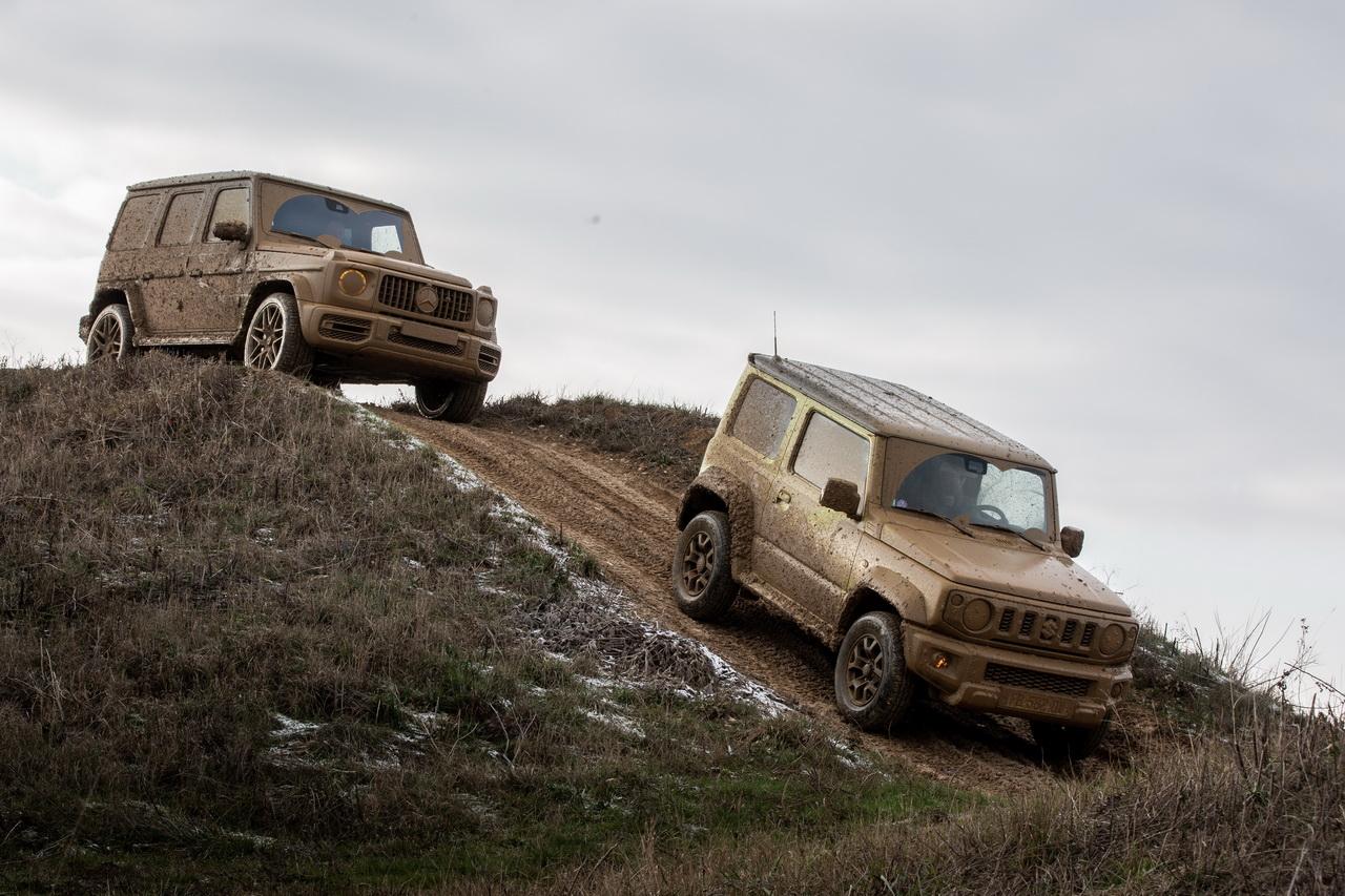 Photo 41 - Suzuki Jimny Mercedes Classe G 63 AMG - Duel entre le Suzuki ...
