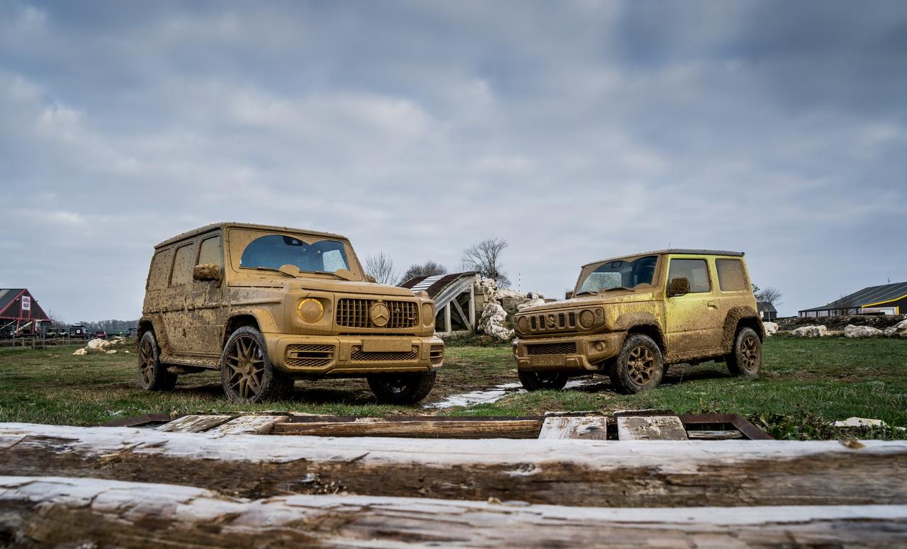 Photo 44 - Suzuki Jimny Mercedes Classe G 63 AMG - Duel entre le Suzuki ...
