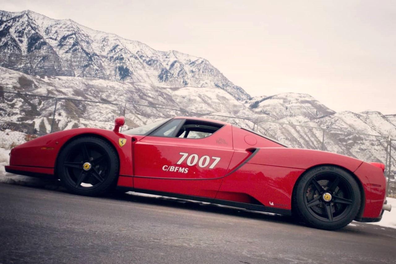 Photo 3 - Ferrari Enzo MM montagne - Insolite. Une Ferrari Enzo Targa ...