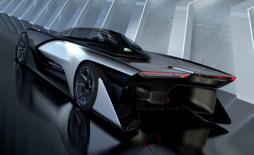 Photo 11 - Faraday Future 3/4 arrière - CES 2016. Faraday Future ...