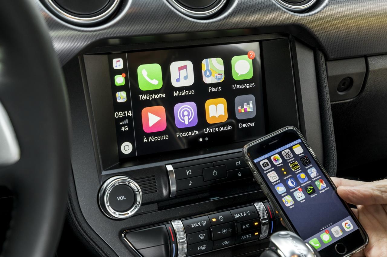 Photo 43 - apple car play et android auto sur ford mustang GT V8 2018 ...