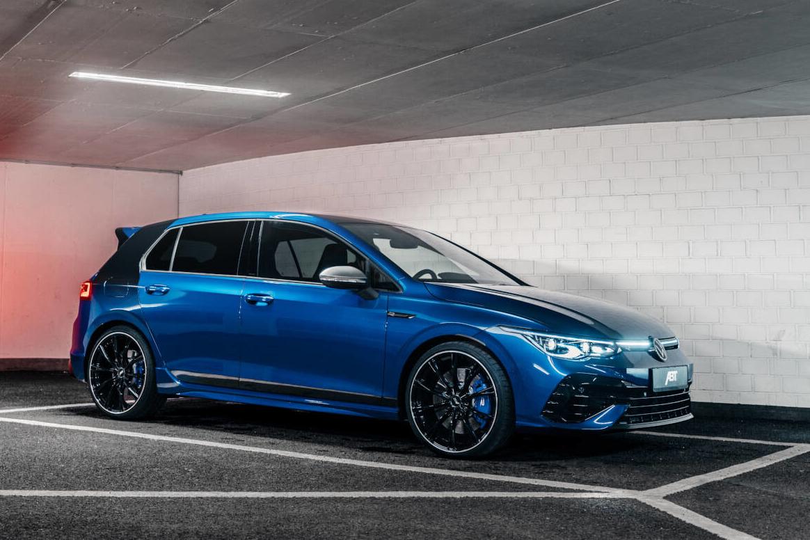 Photo 2 - Volkswagen golf 8 R ABT bleue et noire - Volkswagen Golf 8 R ...