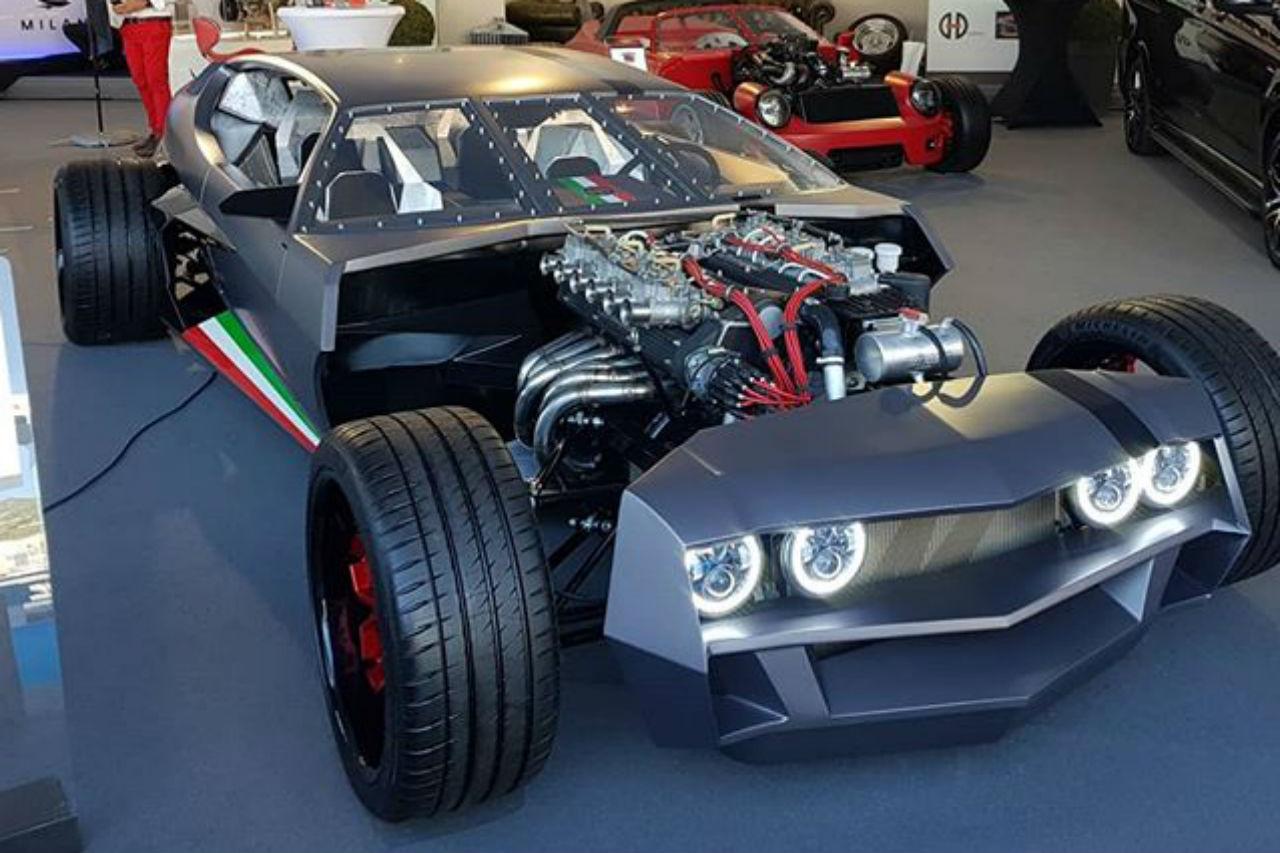 Une Lamborghini Espada transformée en hot-rod