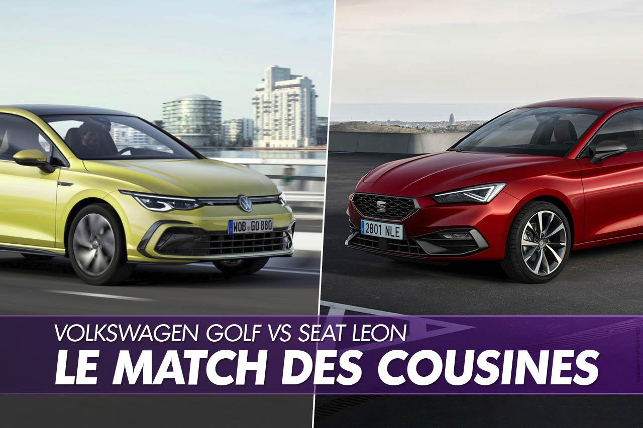 Diaporama et photos - Seat Leon 4 vs Volkswagen Golf 8 : le match des ...