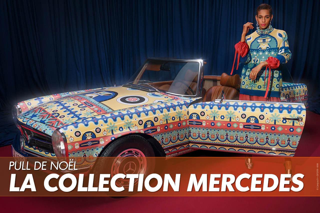 Des Mercedes avec une affreuse déco « Pull de Noël