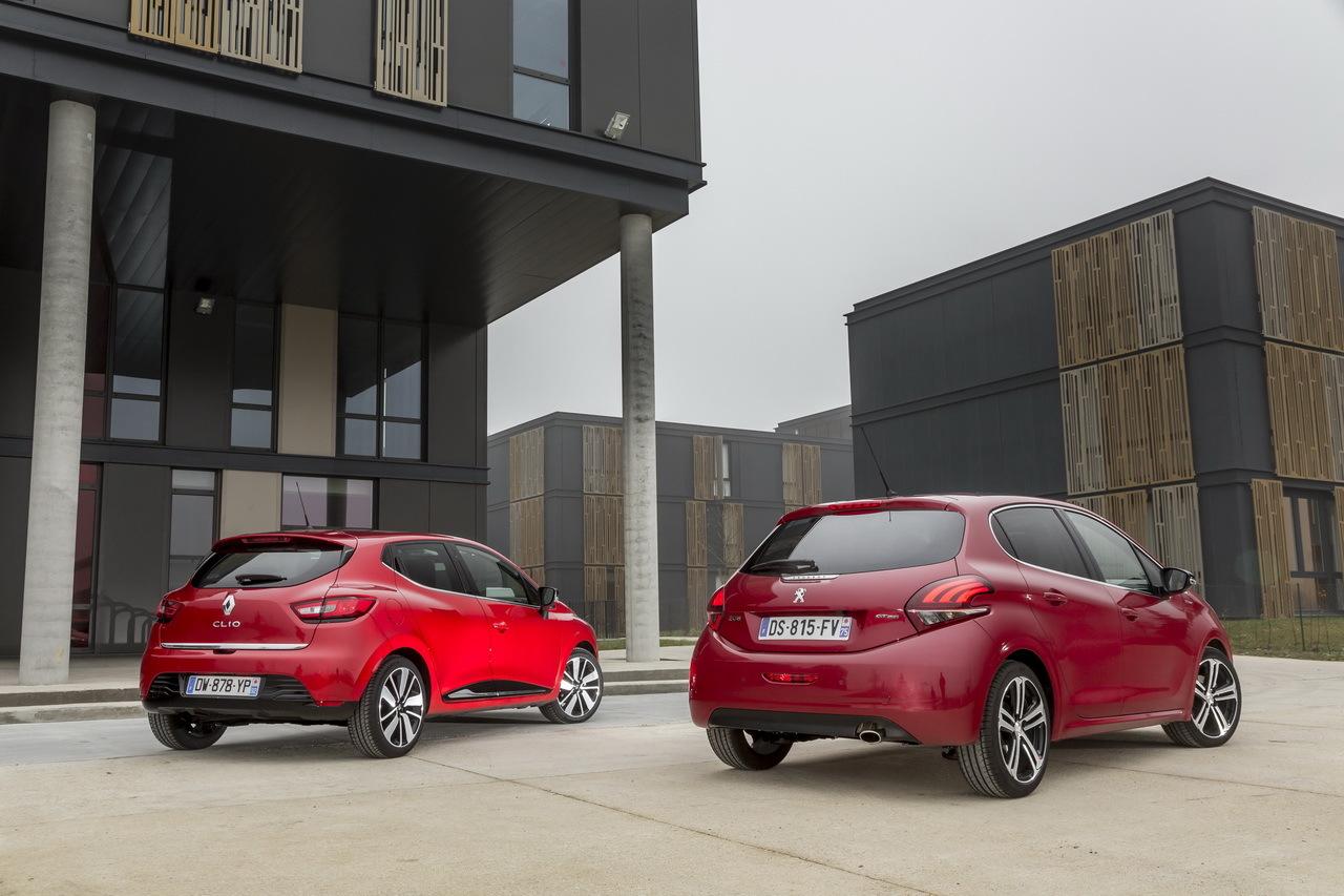 Photo 5 - 208 et clio côte à côte - Essai comparatif Renault Clio face ...