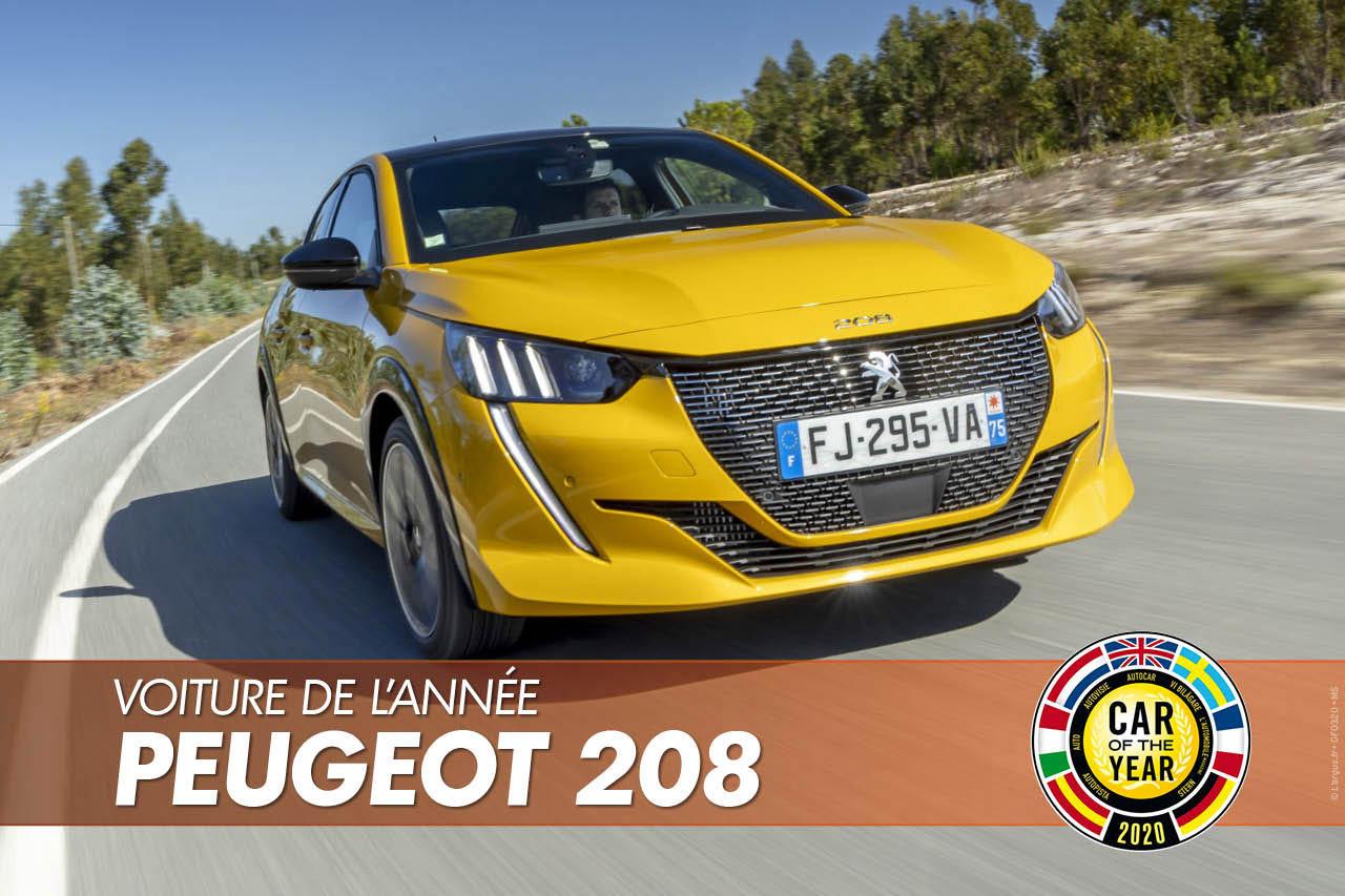 La Peugeot 208 élue Voiture de l'année 2020