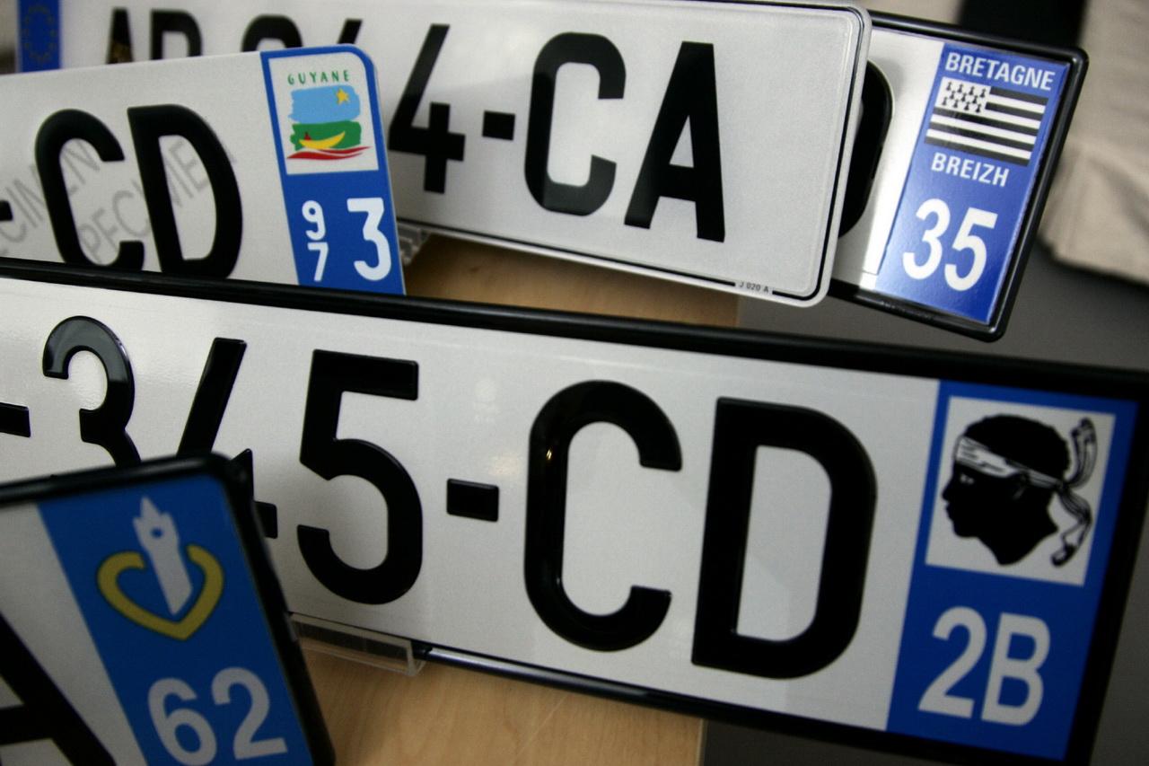 Plaques d'immatriculation : tops et flops des départements en 2017