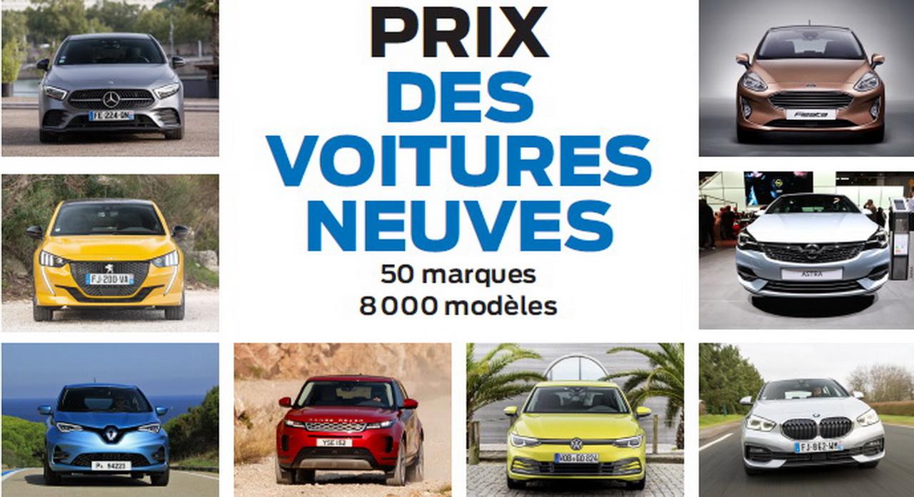 Achat voitures neuves. Les prix des 8 000 modèles vendus en France