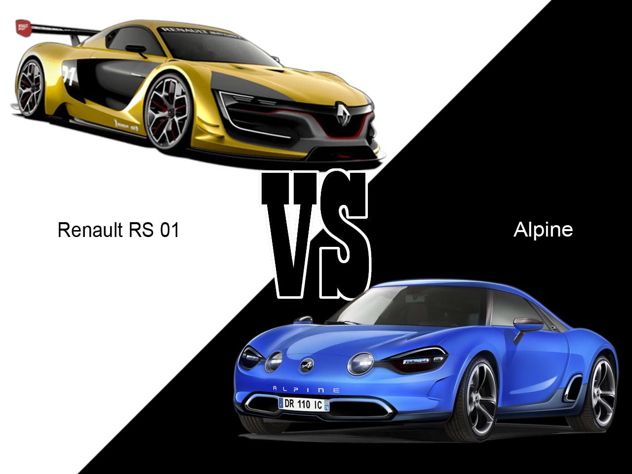 Renault RS 01 VS Alpine (2016) : le match de l'image