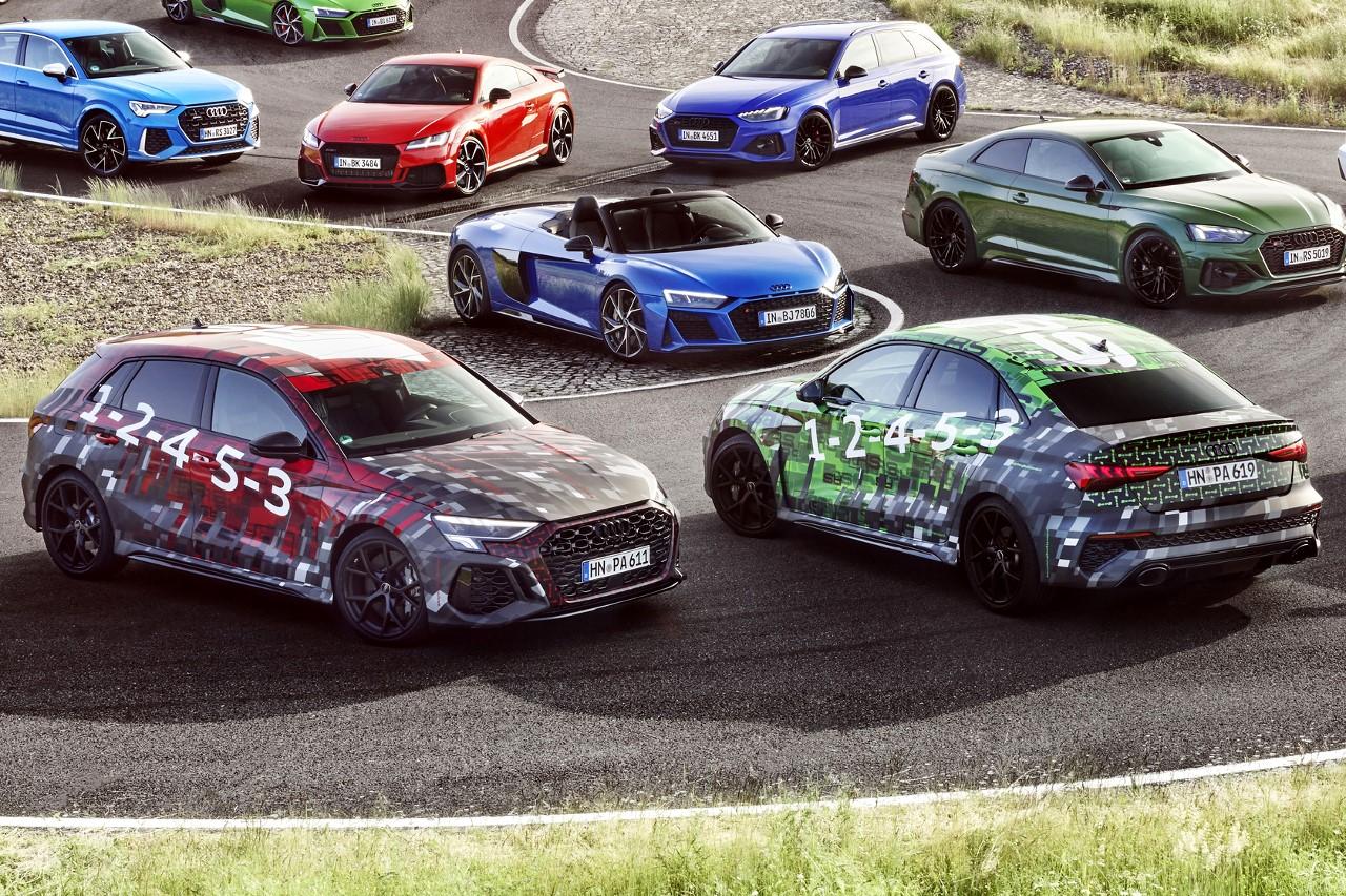 Audi RS3 (2021). Moteur cinq-cylindres confirmé en images