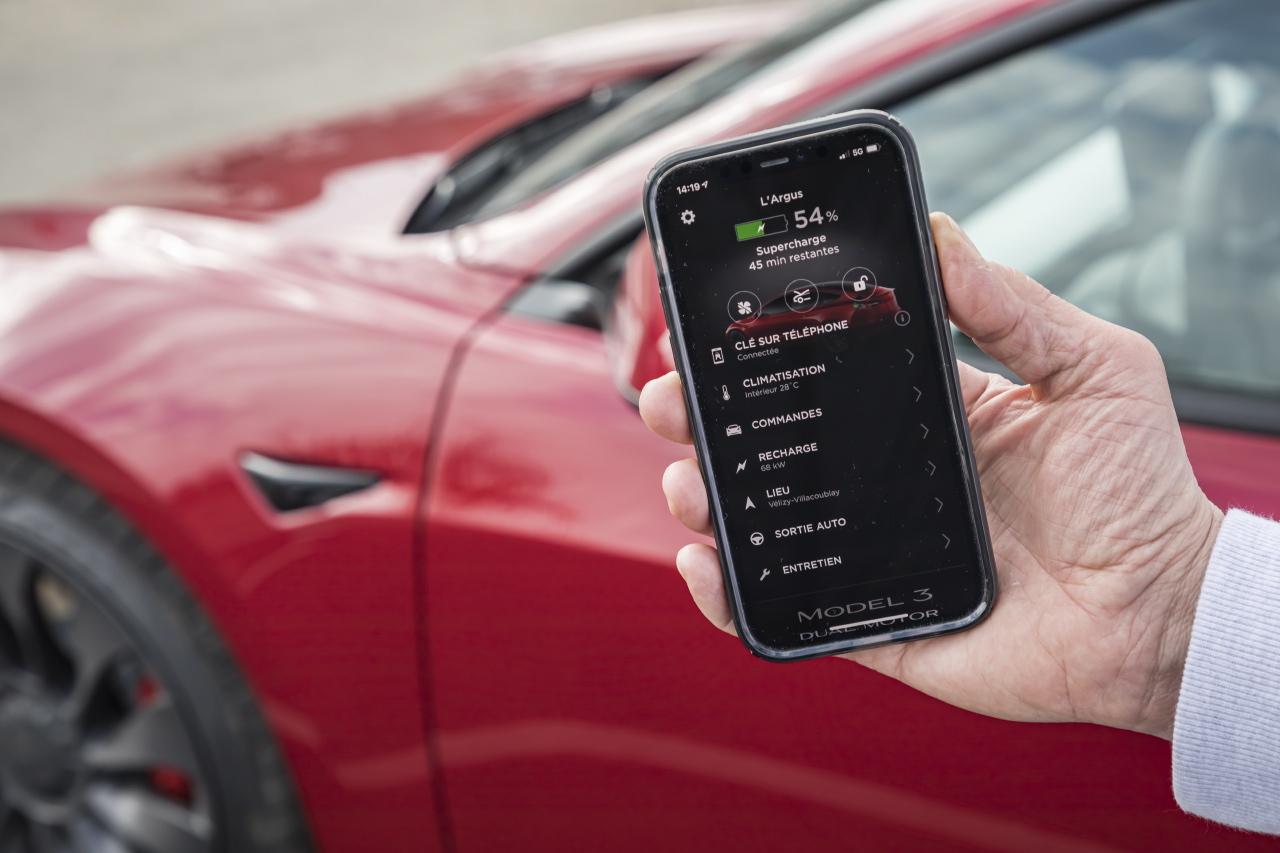 Photo 25 - application tesla - Tesla Model 3 Performance : l'essai ...