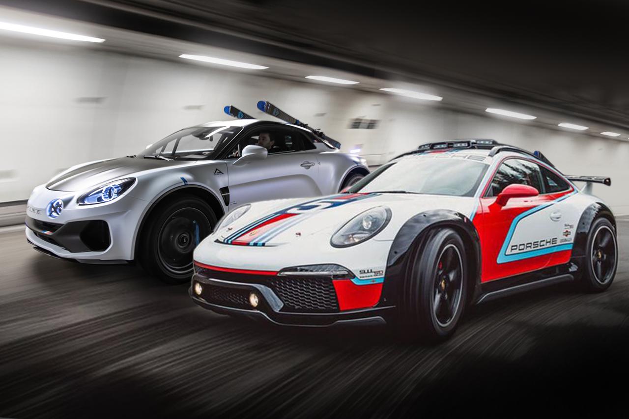 Alpine A110 Sports X concept vs Porsche 911 Vision Safari : le duel