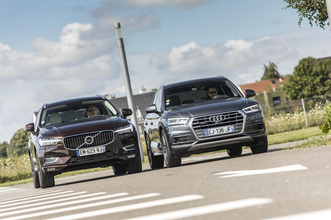 Photo 4 - volvo xc60 et audi q5 face à face - Essai comparatif : le Volvo XC60 D4 défie l'Audi ...