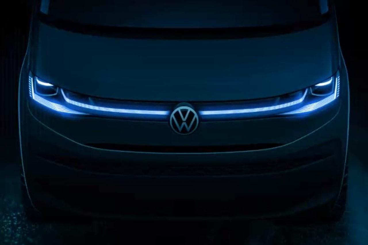 Photo 2 - Volkswagen Multivan teaser - Volkswagen Multivan (2021). L ...