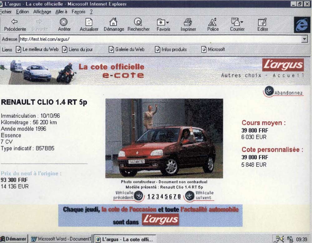 Histoire de la Cote Argus® - L'argus